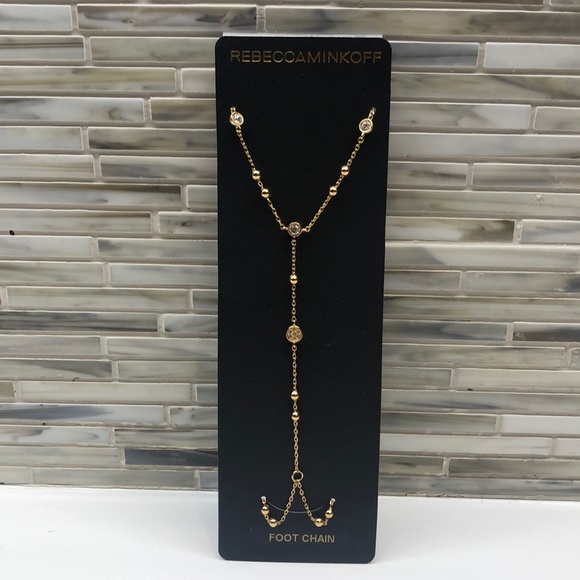 Rebecca Minkoff | Jewelry | Nwt Rebecca Minkoff Gold Foot Chain | Poshmark